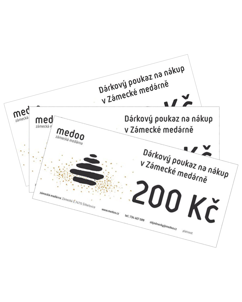 Dárkové poukazy - medoo.cz